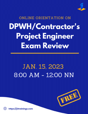 FREE Online Orientation on DPWH/Contractor's Project Engineer Exam | J3 ...