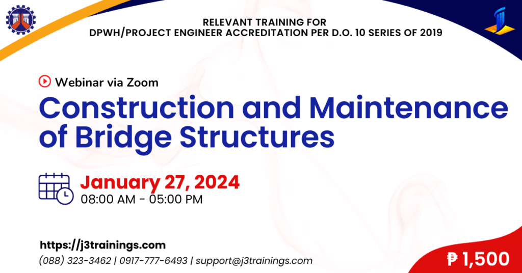Construction and Maintenance of Bridge Structures | J3 Trainers ...