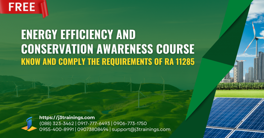 ENERGY EFFICIENCY AND CONSERVATION AWARENESS COURSE: Know and Comply ...