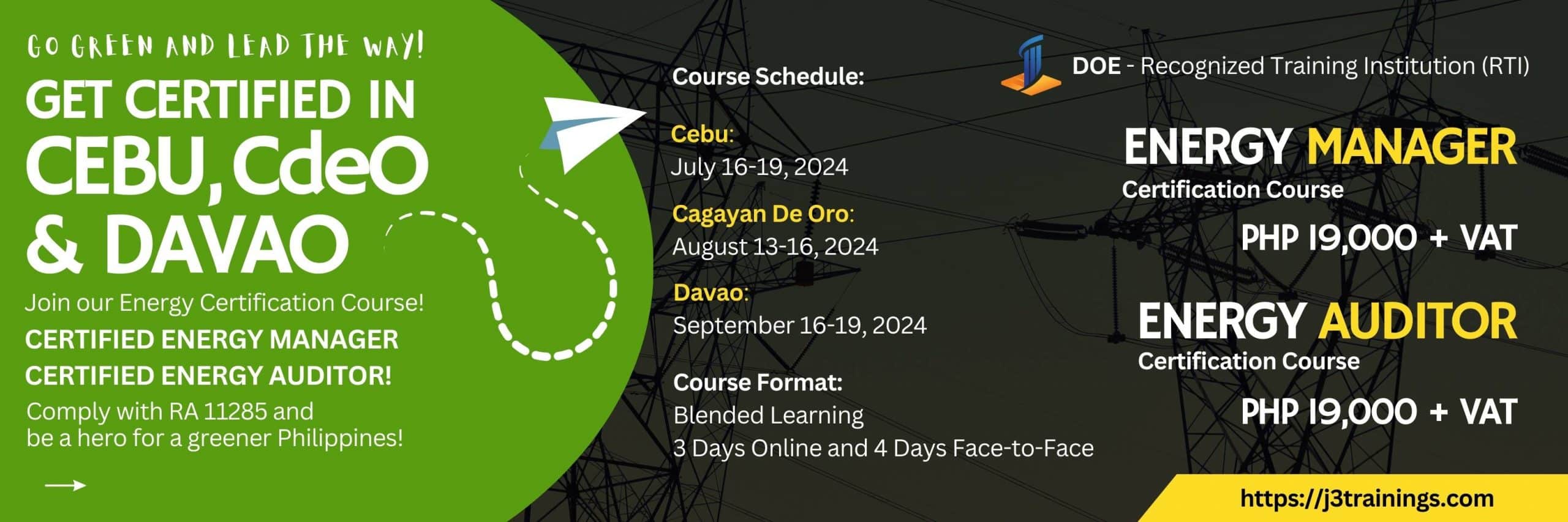 Energy Courses | J3 Trainers & Consultants Inc.